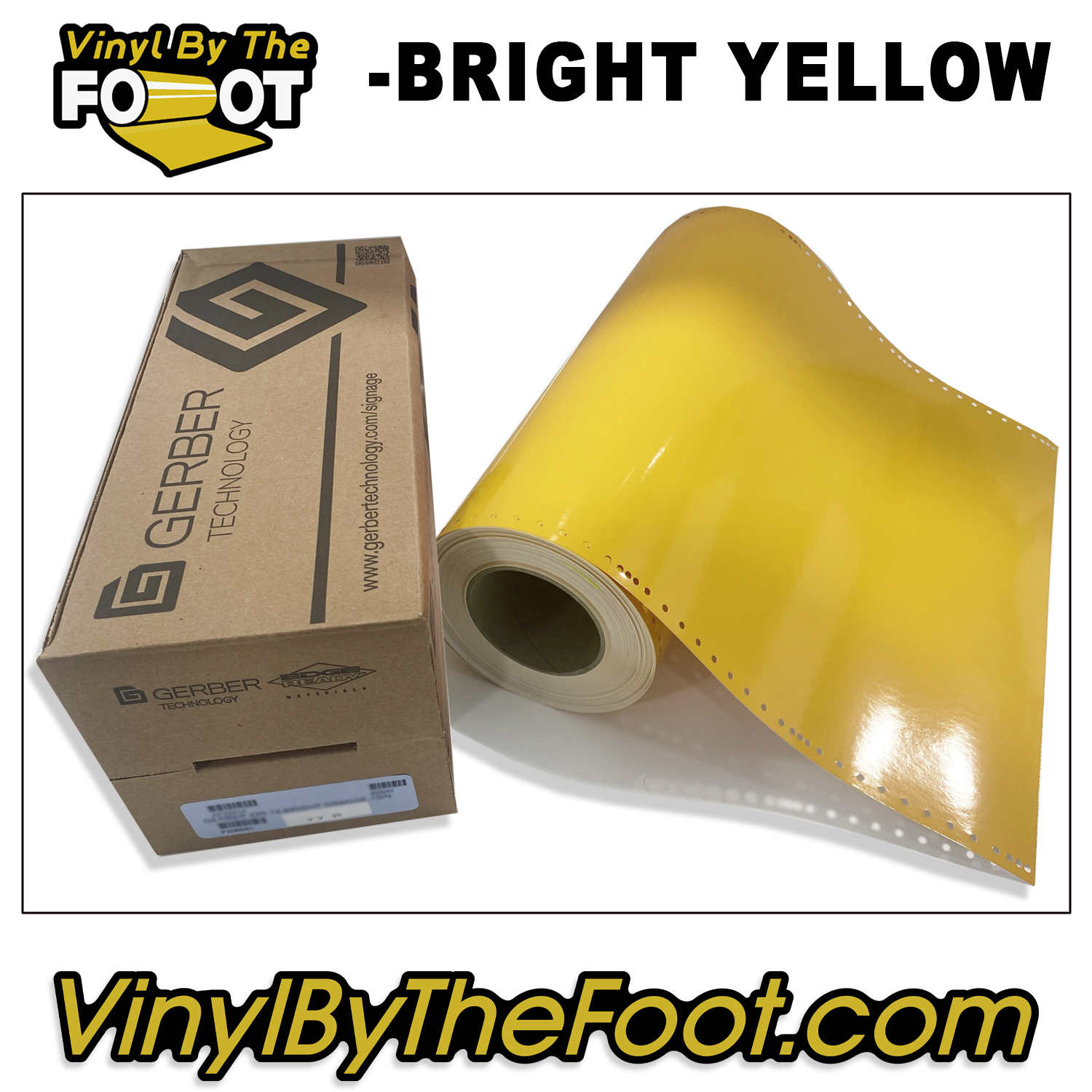 15" 3M/Gerber 220 Series Vinyl - Bright Yellow